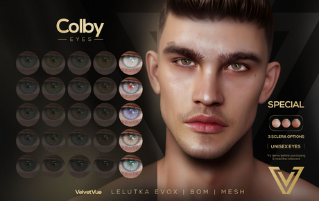 Second Life Marketplace - [ VelvetVue ] Colby Eyes :: Special